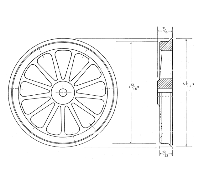 STIRLING TRAILING WHEELS T50 2 Model Engineering Supplies