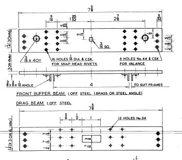 GLEN LOCO BUFFER BEAM STEEL Model Engineering Supplies
