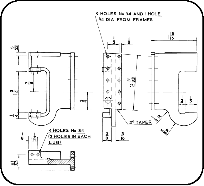 JERSEY LILY GUIDE BAR BRACKETS Model Engineering Supplies