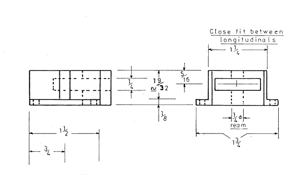 WASHINGTON TENDER FRONT DRAWBAR POCKET Model Engineering Supplies