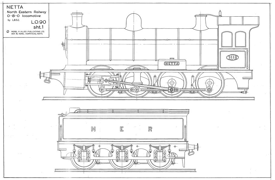 NETTA 5" DRAWINGS 11 SHEETS Model Engineering Supplies