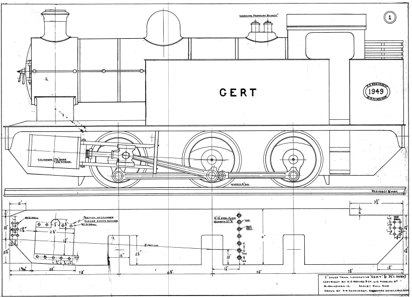 GERT DRAWINGS Model Engineering Supplies