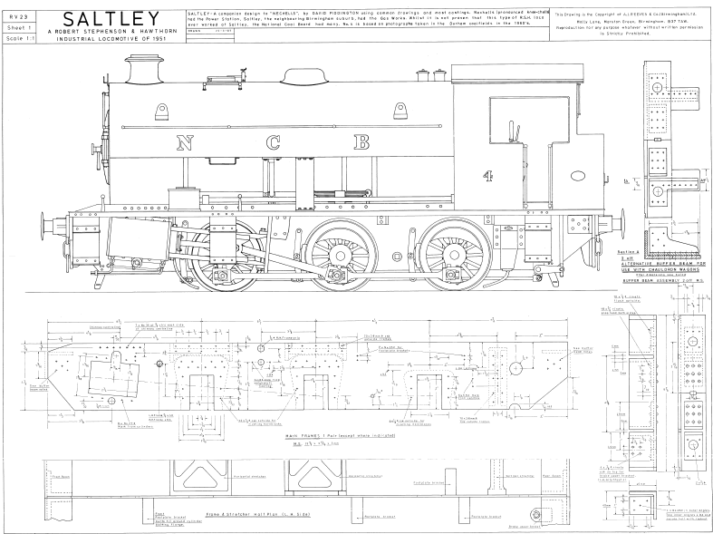 SALTLEY DRAWINGS 11 Model Engineering Supplies