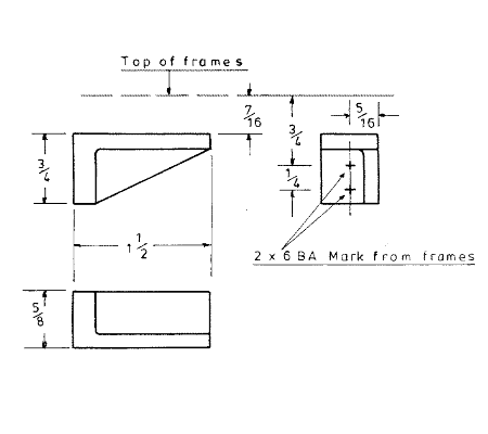 SALTLEY RUNNING BOARD SUPPORT ANGLES Model Engineering Supplies