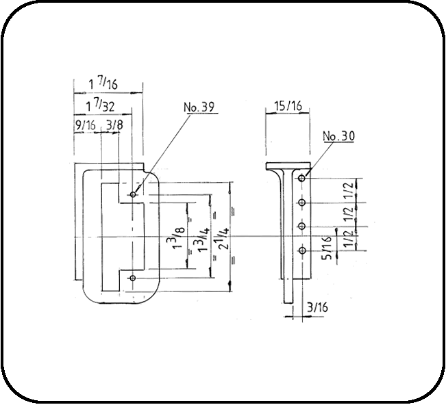 GEMMA GUIDE BAR BRACKETS. GM Model Engineering Supplies