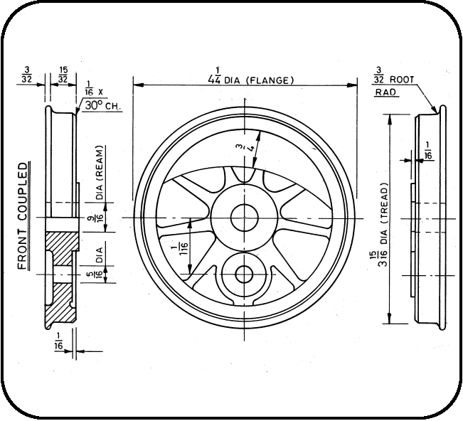 JACK COUPLED WHEELS. CI Model Engineering Supplies