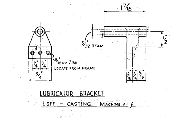 HERMES LUBRICATOR BRACKET Model Engineering Supplies