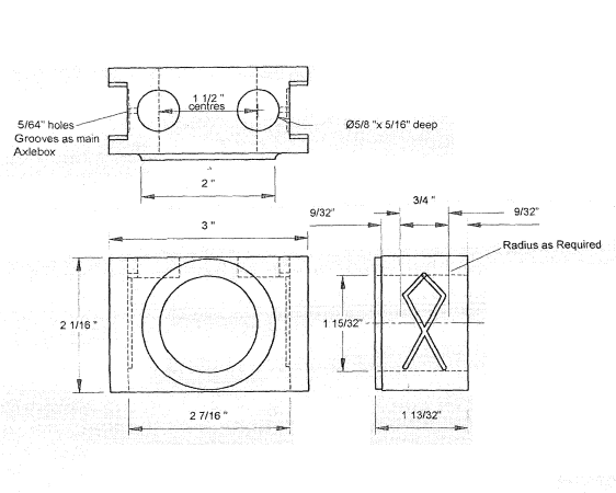 TOM ROLT TRAILING AXLEBOXES. GM Model Engineering Supplies