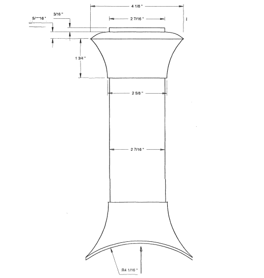 TOM ROLT CHIMNEY (CI) Model Engineering Supplies