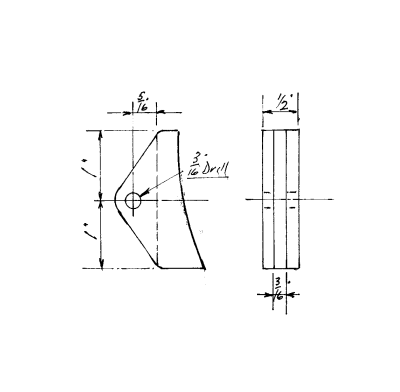 ADAMS RADIAL BRAKE BLOCKS.CI Model Engineering Supplies