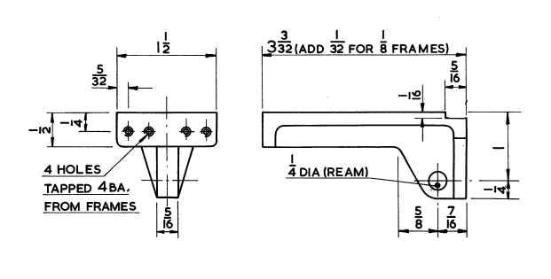 TUG VALVE SPINDLE GUIDE BRACKETS. GM Model Engineering Supplies