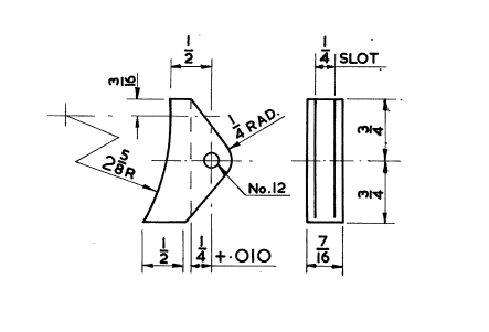 TUG BRAKE BLOCK RING. CI Model Engineering Supplies