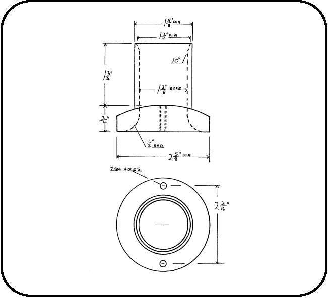 ADAMS B4 PETTICOAT PIPE - ALUMINIUM 7415 Model Engineering Supplies
