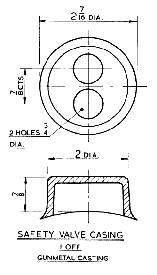 RM 7 1/4" SAFETY VALVE CASING GM Model Engineering Supplies