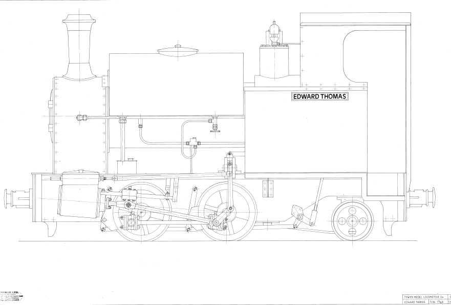 EDWARD THOMAS DRAWING SET 11 SHEETS Model Engineering Supplies