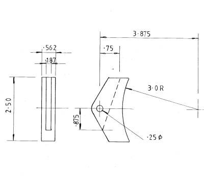EDWARD THOMAS BRAKE BLOCKS. CI Model Engineering Supplies