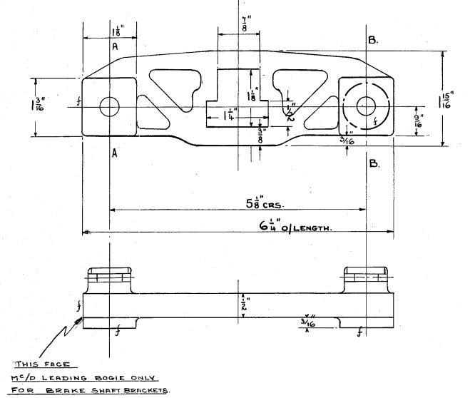 3 1/2" PASSENGER CAR BOGIE SIDE FRAMES Model Engineering Supplies