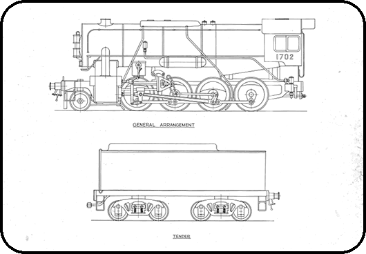 2 1/2" AUSTERITY (USA WD 2-8-0) DRAWINGS 5 Model Engineering Supplies