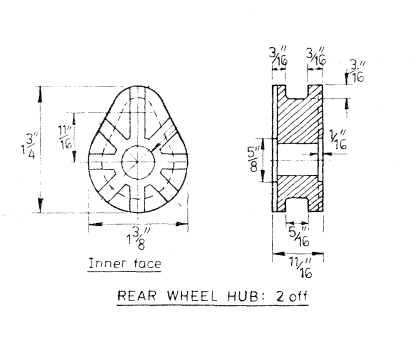 MINNIE REAR WHEEL HUBS Model Engineering Supplies