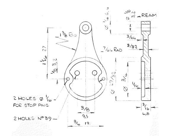 MARSHALL REGULATOR CONTROL BRACKET Model Engineering Supplies