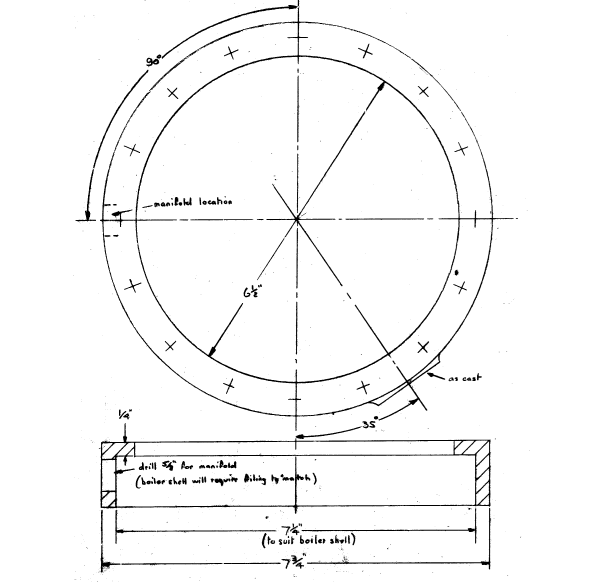ATKINSON BOILER TOP RING Model Engineering Supplies