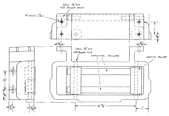 FODEN 4" WINCH GUIDE BRACKET Model Engineering Supplies