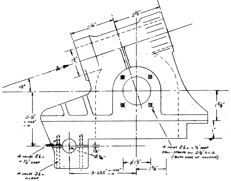 FODEN 4" WINCH HOUSING Model Engineering Supplies