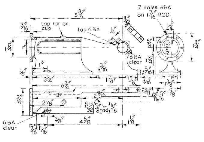 DOUBLE TANGYE LEFT HAND TRUNK STANDARD Model Engineering Supplies