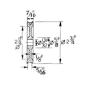 DOUBLE TANGYE CRANK DISC EACH Model Engineering Supplies