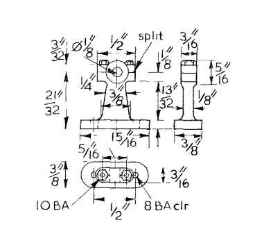 DOUBLE TANGYE VALVE ROD GUIDE EACH Model Engineering Supplies