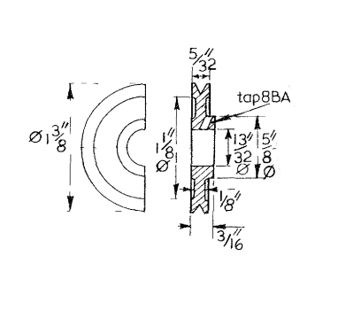 DOUBLE TANGYE GOVERNOR PULLEY EACH Model Engineering Supplies