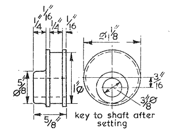 UNICORN ECCENTRIC SHEAVES EACH Model Engineering Supplies