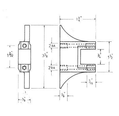 HALLS ROTARY BEARING BRACKET Model Engineering Supplies