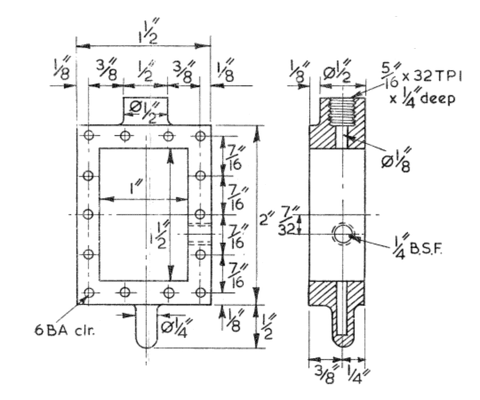 DIAG PADDLE STEAM CHEST EACH Model Engineering Supplies