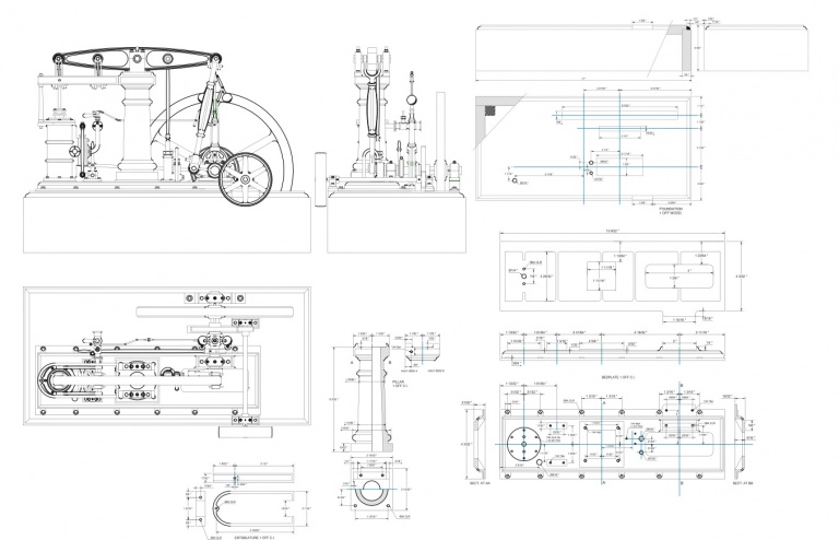 M E BEAM ENGINE DRAWINGS M23 4 Model Engineering Supplies