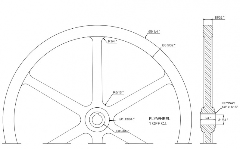 M E BEAM FLYWHEEL Model Engineering Supplies