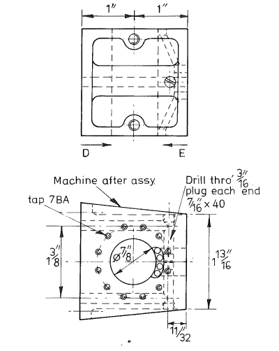 T.E HP CYLINDER BLOCK Model Engineering Supplies
