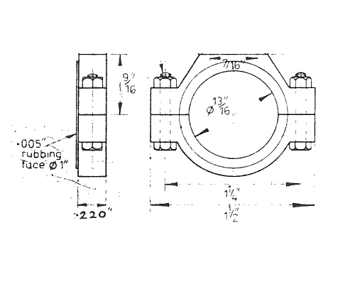 T.E ECCENTRIC STRAPS PAIR Model Engineering Supplies