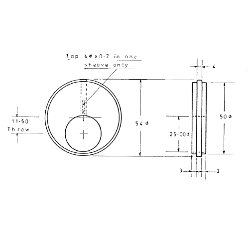 MARSTON ECCENTRIC SHEAVE MATERIAL Model Engineering Supplies