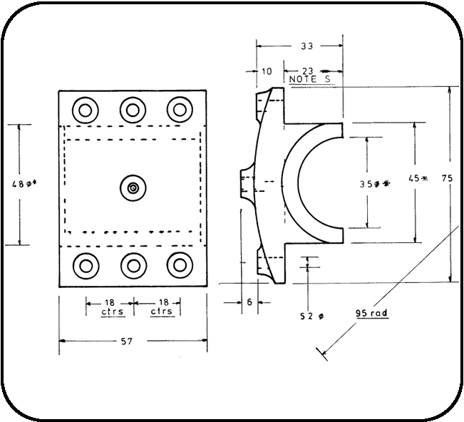 COMMANDER BEARING CAP 'B' Model Engineering Supplies
