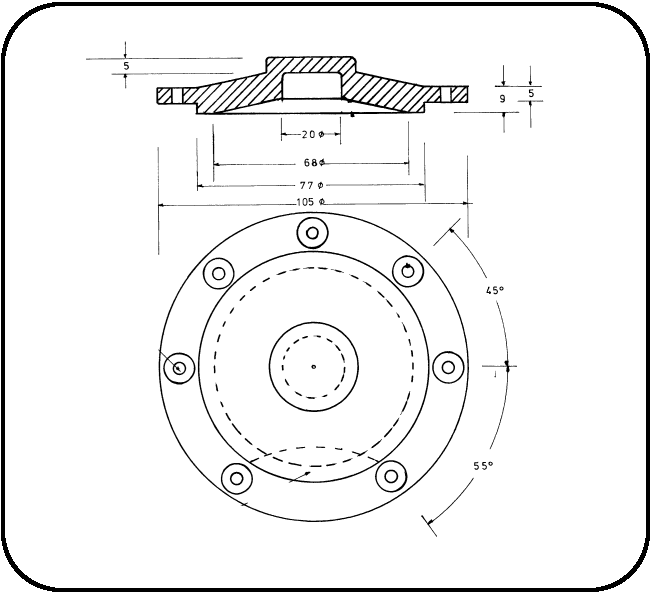 COMMANDER TOP CYLINDER COVER LP Model Engineering Supplies