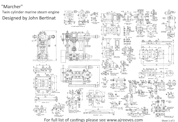 MARCHER DRAWINGS Model Engineering Supplies