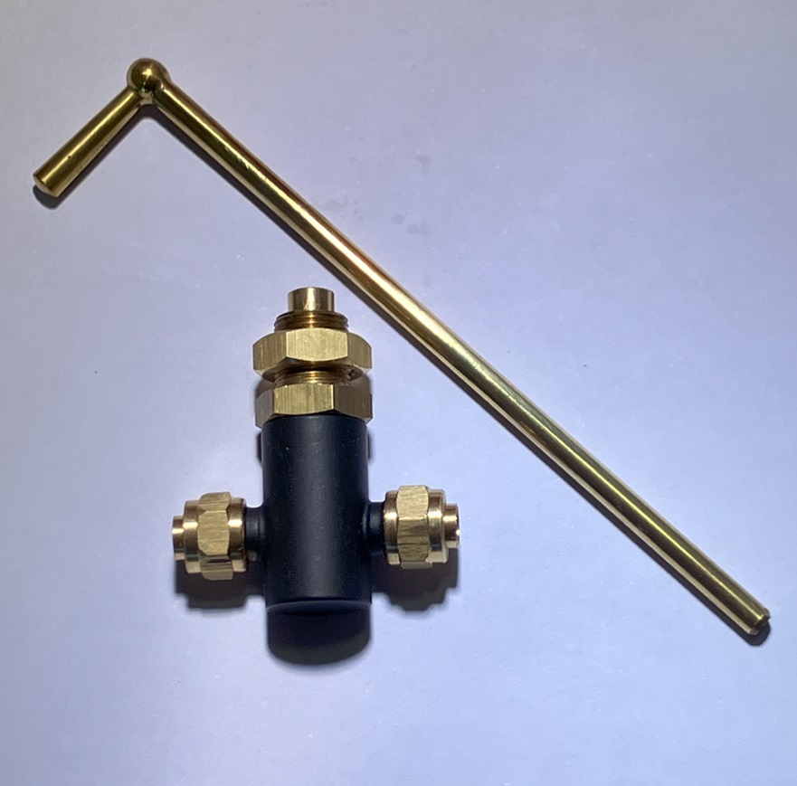 INJECTOR WATER CONTROL VALVE 3/16" - UF Model Engineering Supplies